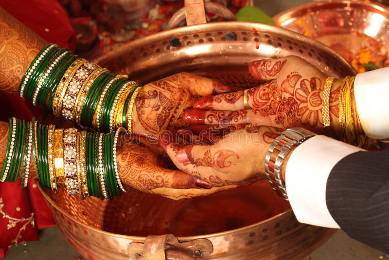 Hastamelap - an Indian Marriage Ritual Stock Image - Image of ritual ...