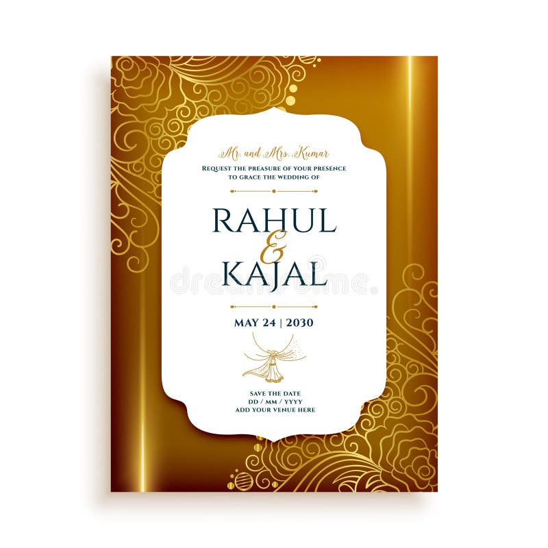 Indian Wedding Printable Invitation Card Templates for the Big Day ...
