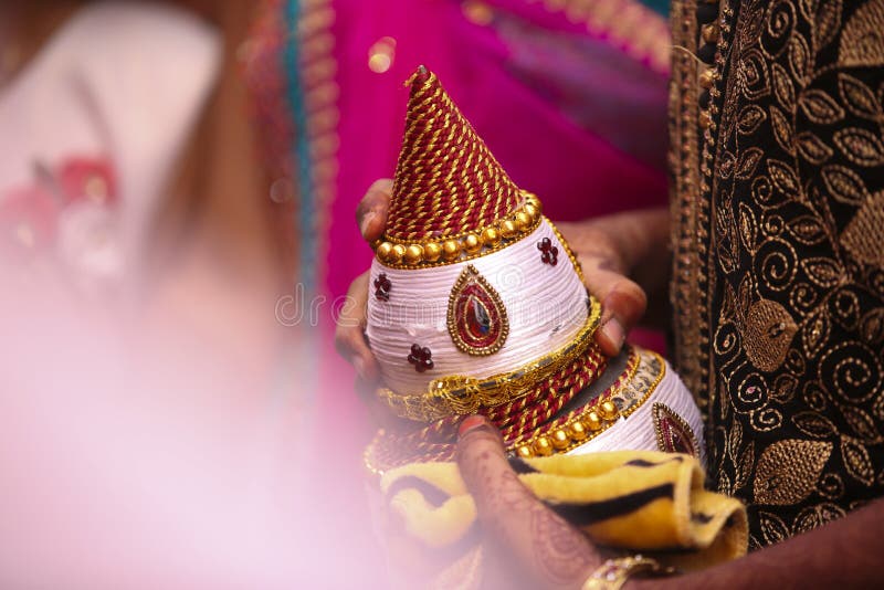 Indian Wedding Ceremony : Decorative Coper Kalash Stock Photo - Image ...