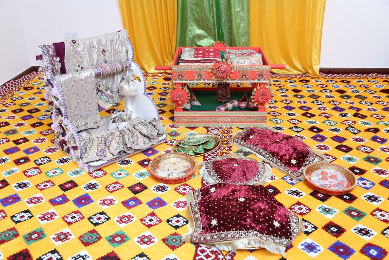 Indian Wedding Decorations Setup Stock Photo - Image of groom, design ...