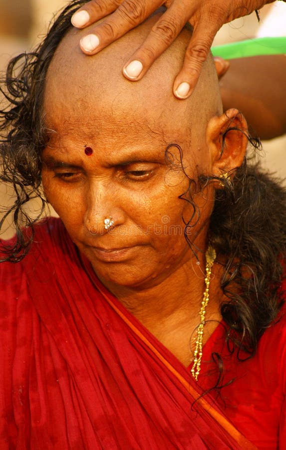 Indian Widow - Shavihg Her Head Editorial Photo - Image of india, life ...