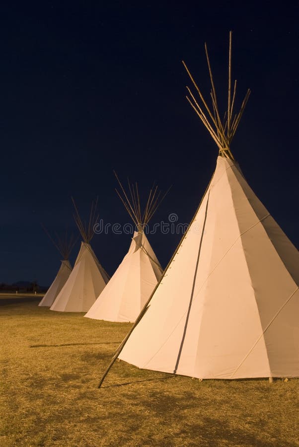Wigwams stock photo. Image of america, blue, lodge, dwelling - 41625568