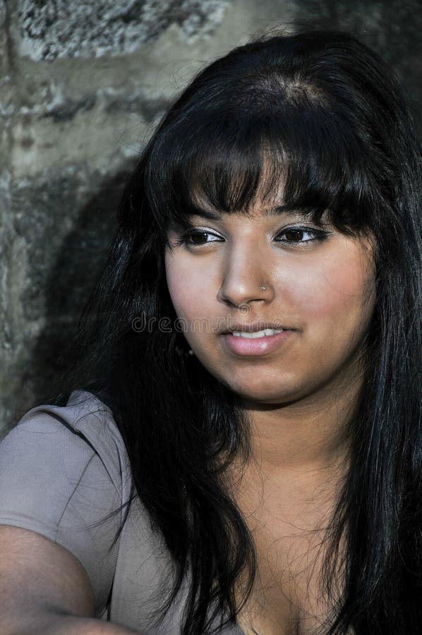 Portrait of Indian woman stock image. Image of india - 14320807