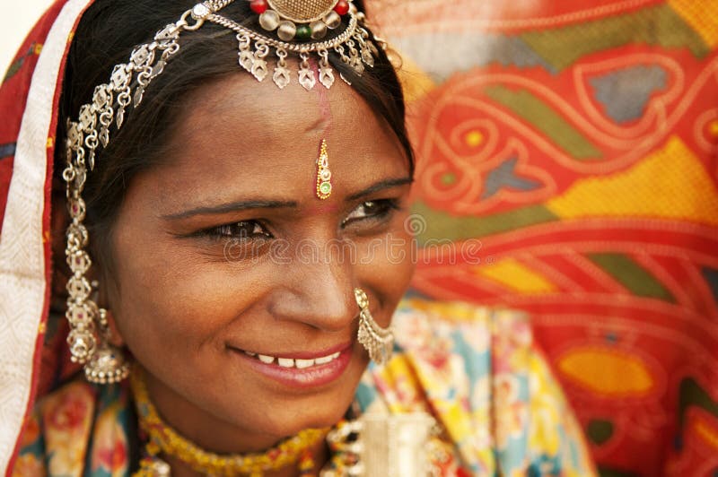 Laughter. Indian Woman Laughing in Jaipur, Rajasthan, India Editorial ...