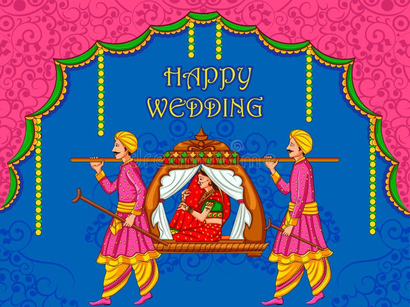 Indian Marriage Doli Clipart
