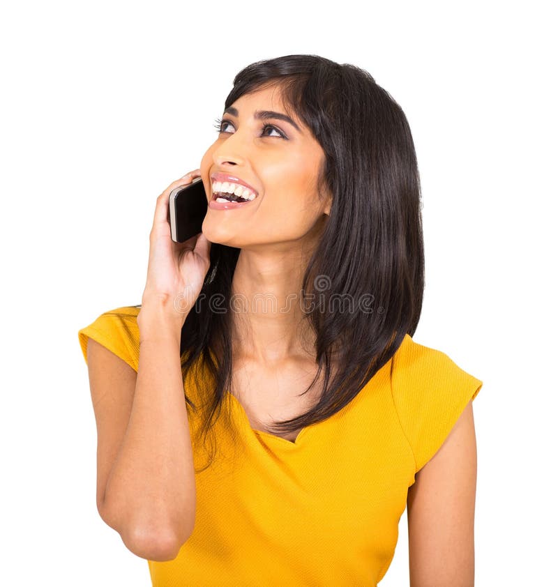 Indian Man is Talking on Video Call with His Headphones on His Phone ...