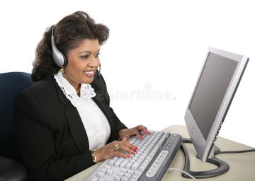 Indian Woman - Technical Support Stock Photo - Image of agency, asia ...
