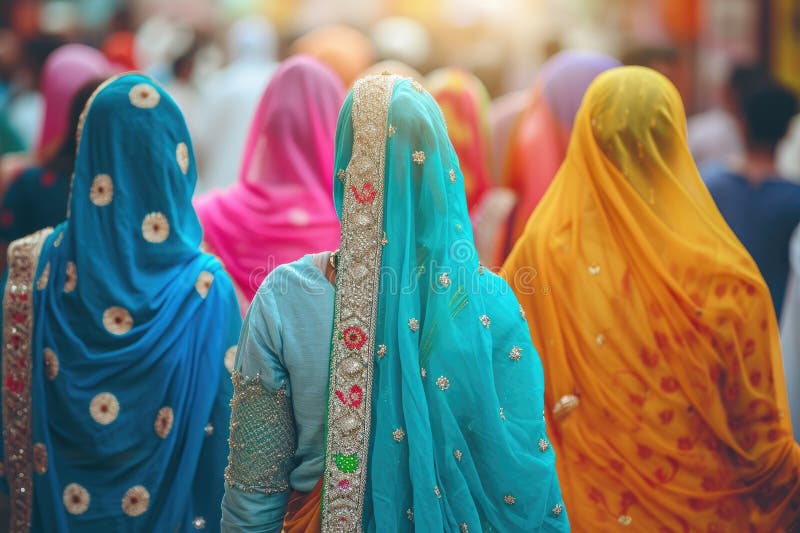 Indian Women stock illustration. Illustration of back - 360417945