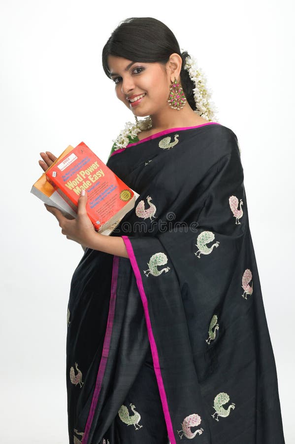 Indian women reading books stock photo. Image of beautiful - 7906200
