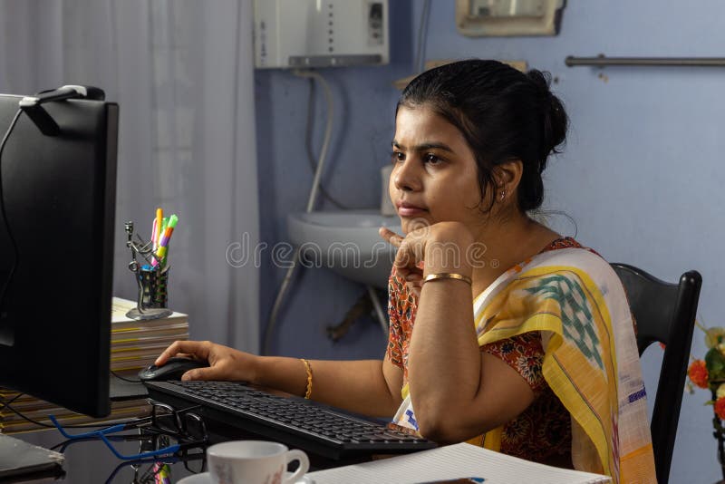 Indian working woman stock photo. Image of real, ethnicity - 243133074