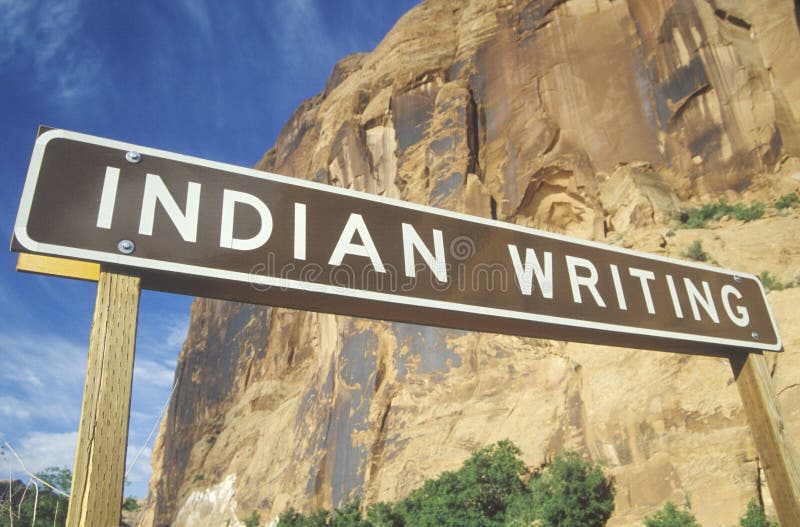 Indian Writing sign stock image. Image of writing, native - 26284033