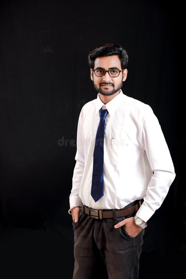 Indian Young Man on Spectacles Stock Image - Image of male, fashion ...