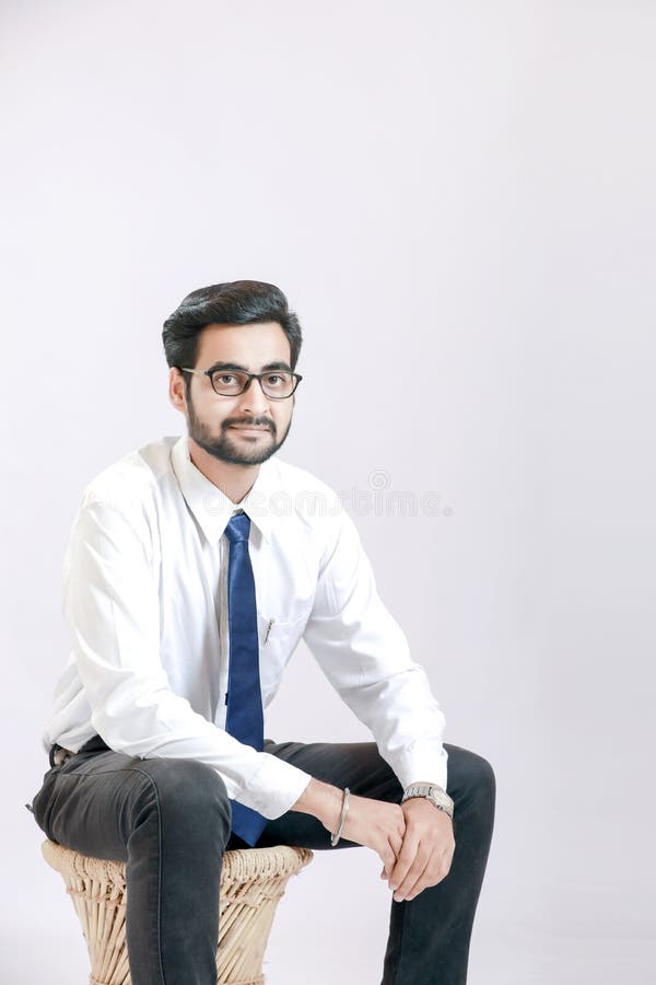 Indian Young Man on Spectacles Stock Image - Image of confident ...