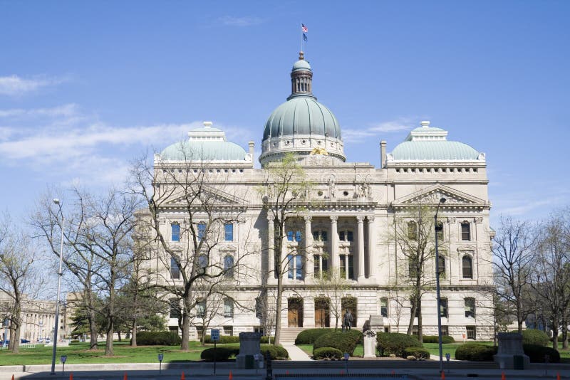 Indiana Capitol Building stock photo. Image of blue, america - 2188398