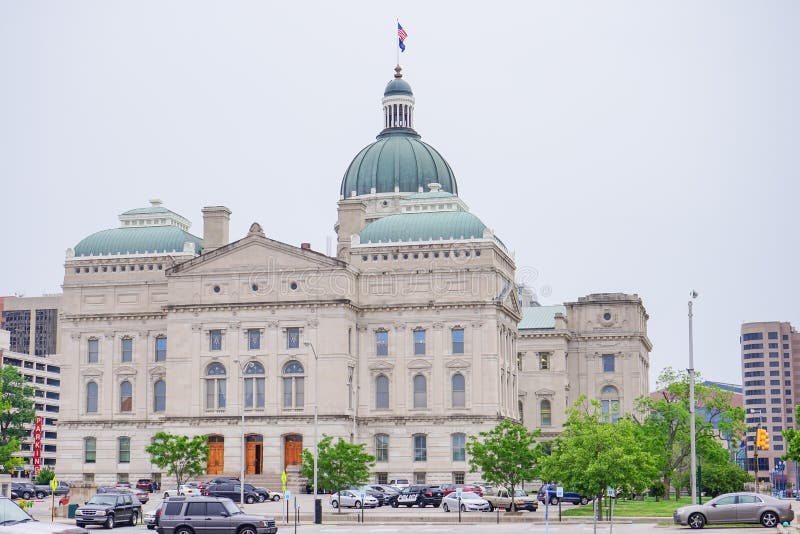 Indiana Capitol Building stock photo. Image of blue, entrance - 54781152