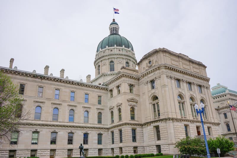 Indiana Capitol Building stock photo. Image of blue, entrance - 54781152