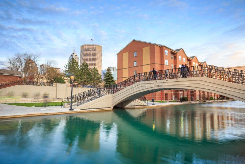 Indiana Central Canal stock image. Image of midwest, life - 57314907