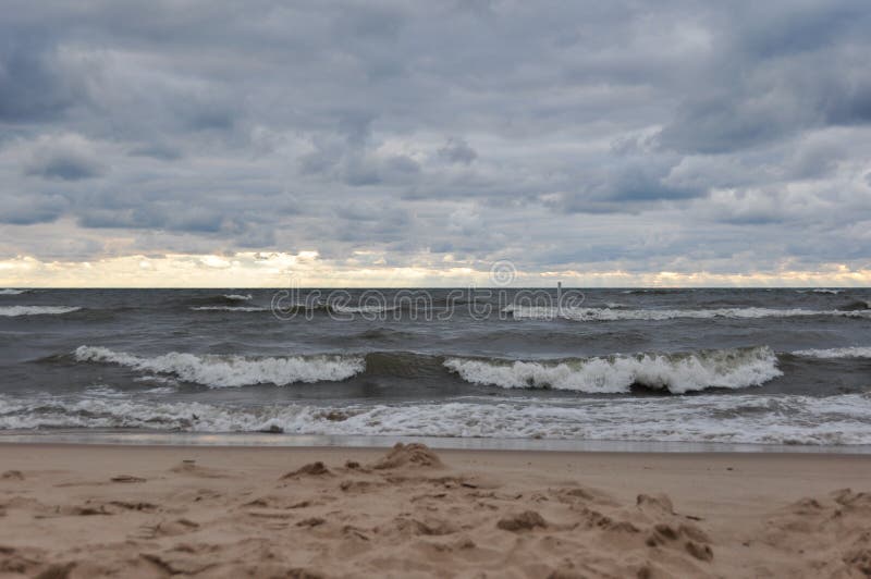 Indiana Dunes State Park Beach, Indiana, USA Stock Photo - Image of ...