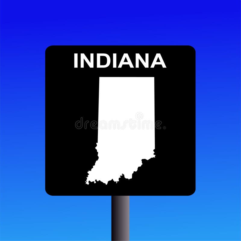 Indiana highway sign stock vector. Illustration of expressway - 3348725