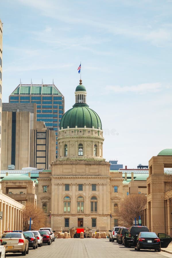 Indiana State Capitol Building Stock Photo - Image of famous, building ...