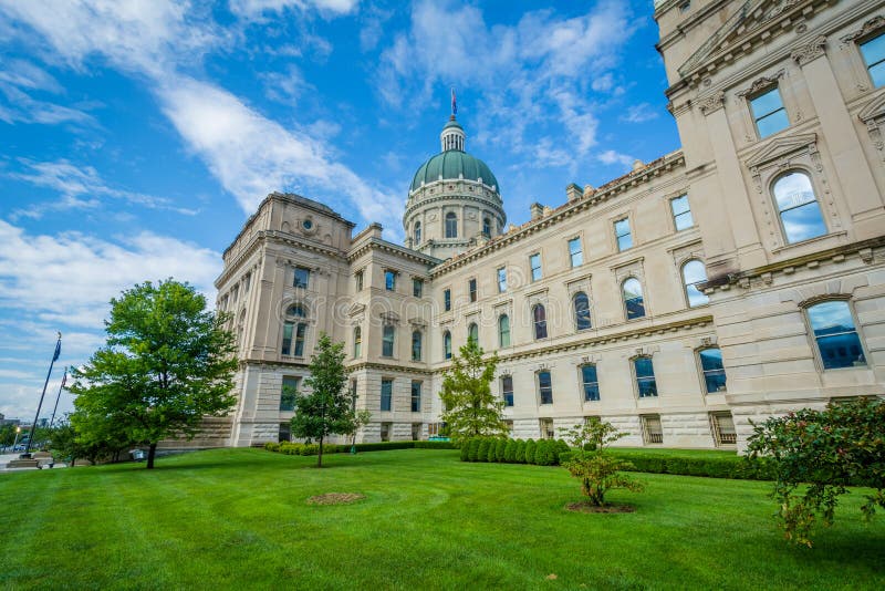 The Indiana State House in Indianapolis, Indiana Stock Photo - Image of ...
