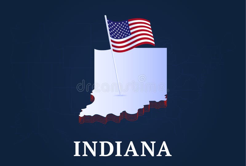 Indiana State Shape Stock Illustrations – 952 Indiana State Shape Stock ...