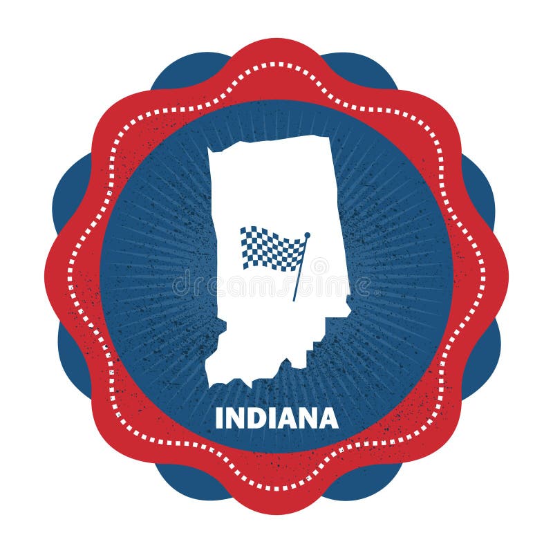 Indiana State Map. Vector Illustration Decorative Design Stock Vector ...