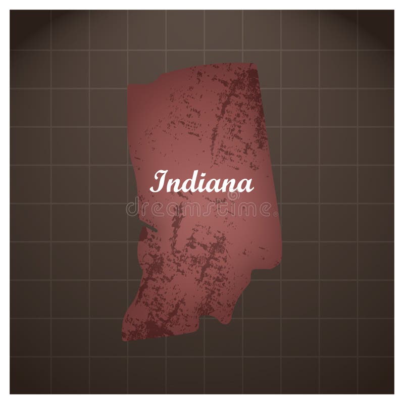 Indiana State Map. Vector Illustration Decorative Design Stock Vector ...