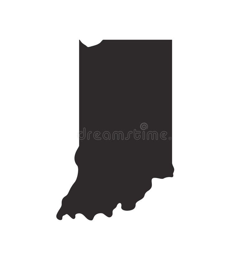 Indiana State Shape Stock Illustrations – 1,105 Indiana State Shape ...