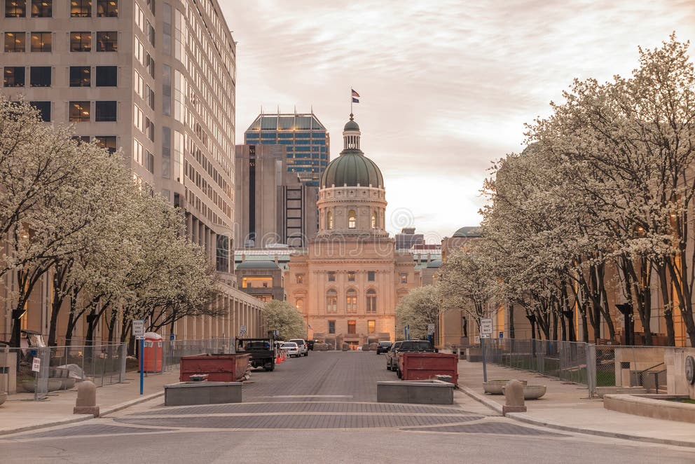 The Indiana Statehouse stock photo. Image of america - 57300468