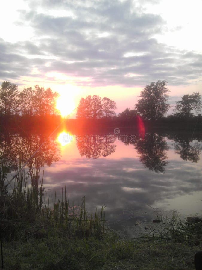 Indiana Summer Sunset Adventure Time Stock Image - Image of indiana ...