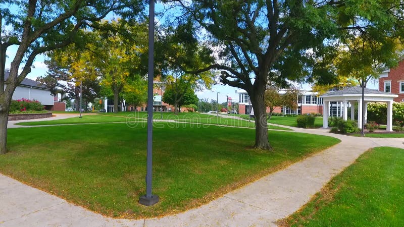 Indiana Tech Fort Wayne College Campus Exterior Exploration Stock Video ...