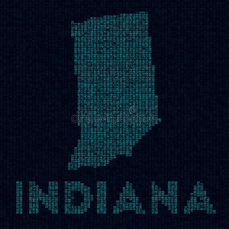 Indiana digital badge. stock vector. Illustration of global - 233472584