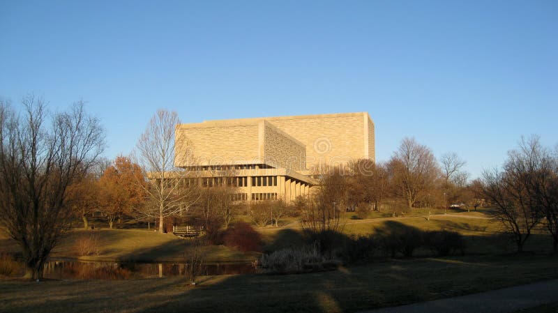 Herman B Wells Library Indiana University Stock Image - Image of campus ...