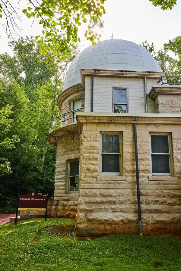 Indiana University Observatory on Campus Stock Photo - Image of garage ...