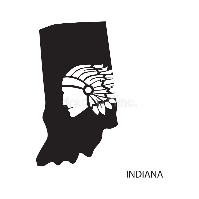 Indiana. Vector Illustration Decorative Design Stock Vector ...