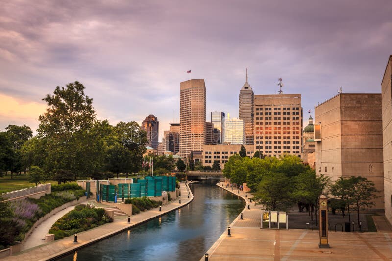 Monument Circle, Indianapolis, Indiana Stock Image - Image of history ...