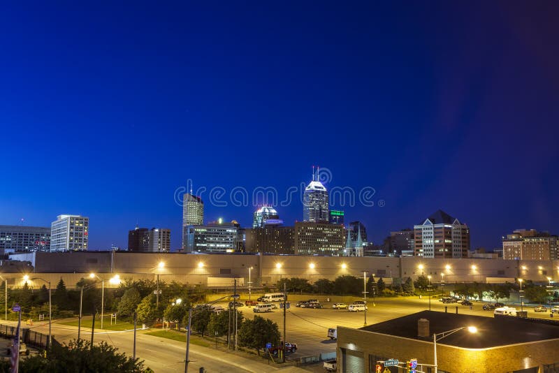 Indianapolis Downtown, Indiana, USA Stock Photo - Image of blue ...