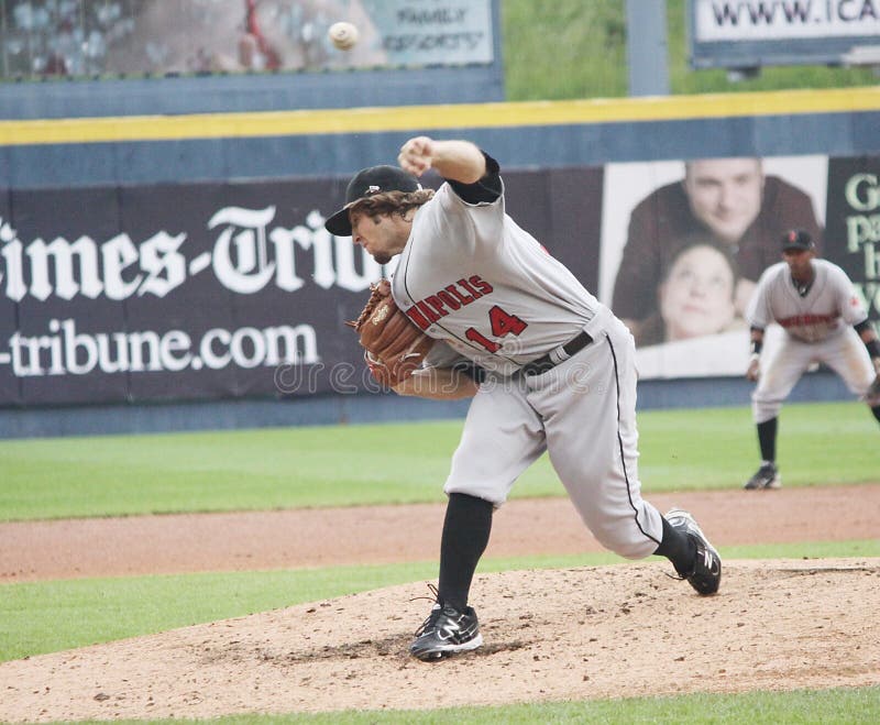 Indianapolis Indians Pitcher Daniel Moskos Editorial Stock Image ...
