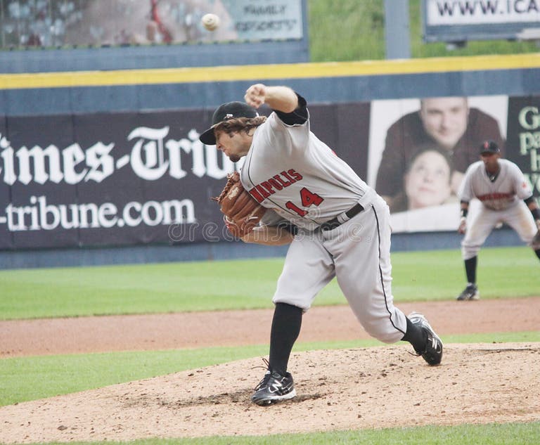 Indianapolis Indians Pitcher Daniel Moskos Editorial Stock Image ...
