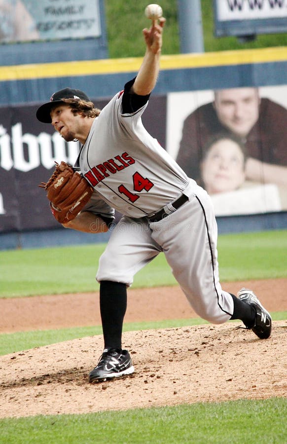 Indianapolis Indians Pitcher Daniel Moskos Editorial Image - Image of ...