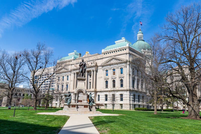 Indiana State Capitol Building in Indianapolis, in Editorial Stock ...