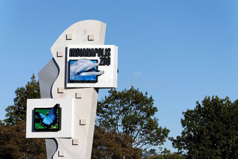 Indianapolis Zoo editorial stock image. Image of botanical - 21487469