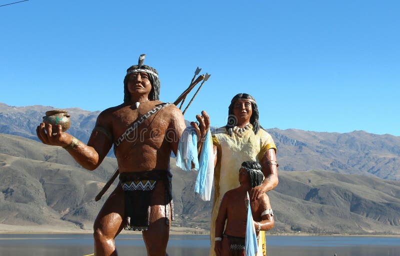 Indians stock image. Image of andes, lake, indians, mountains - 43921217
