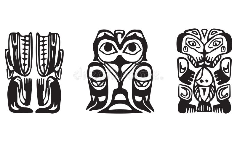 Native American Flash Set. Set of Indians Labels and Elements. Vector ...