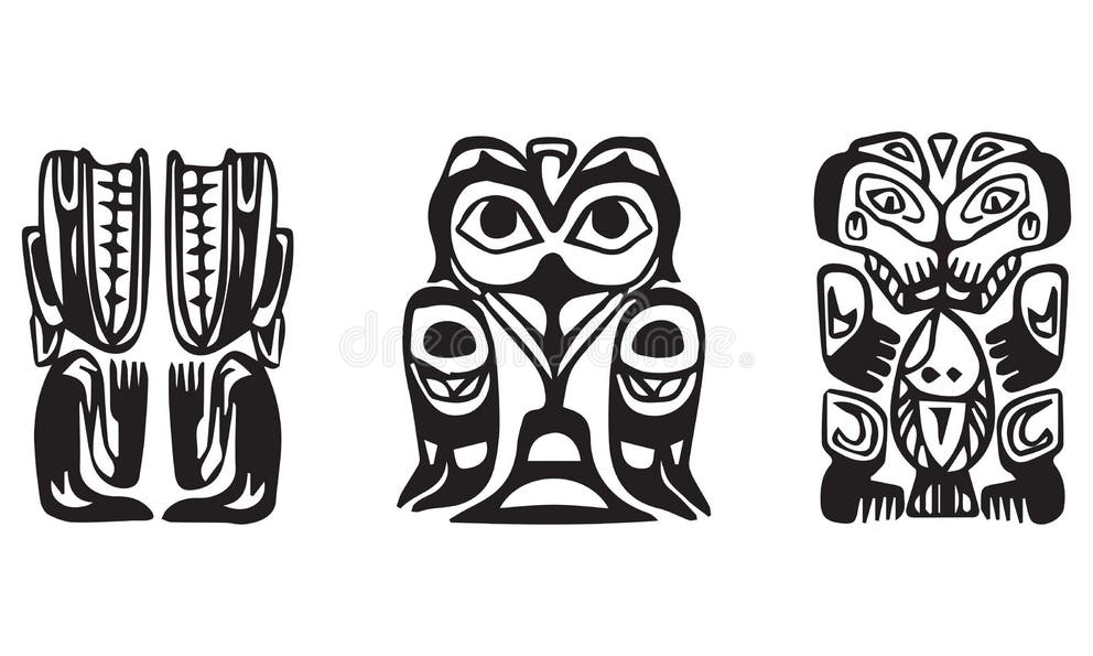 Native American Flash Set. Set of Indians Labels and Elements. Vector ...