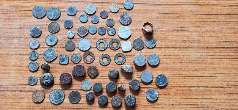 Indians old coin stock image. Image of indians, india - 259630985