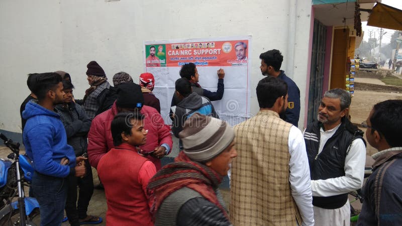 Indians supporting CAA editorial stock photo. Image of boys - 169715478