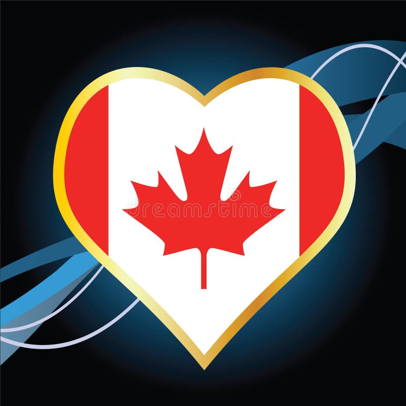 Indicador canadiense ilustración del vector. Ilustración de onda - 14238487