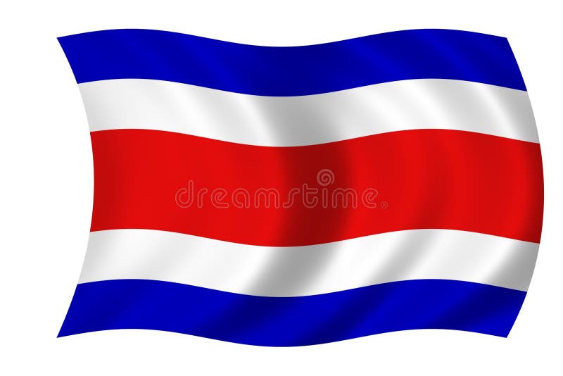 Indicador de Costa Rica stock de ilustración. Ilustración de raya - 66346